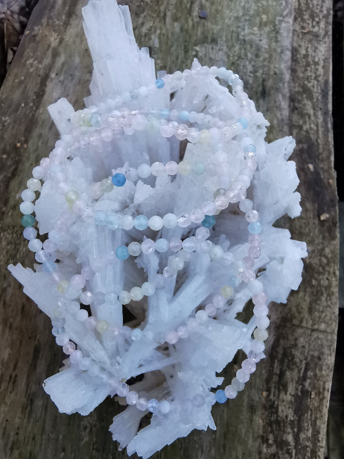 Smuk Morganit - Beryl Mix - Facet Sten Armbånd - 4mm - Sten og Krystal ...