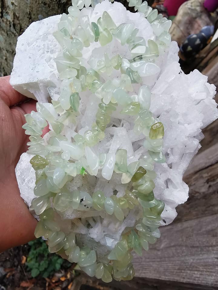 Ny Jade Chip Sten Armbånd - Sten og Krystal Chip Armbånd - www.magiske ...